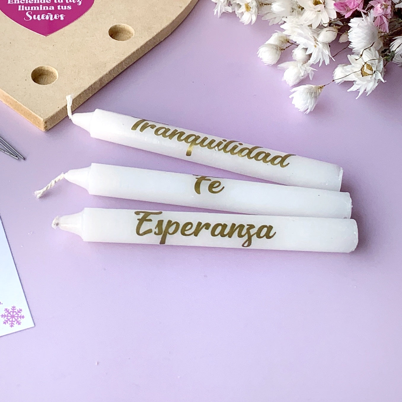 Vela individual marcada– Toque mágico